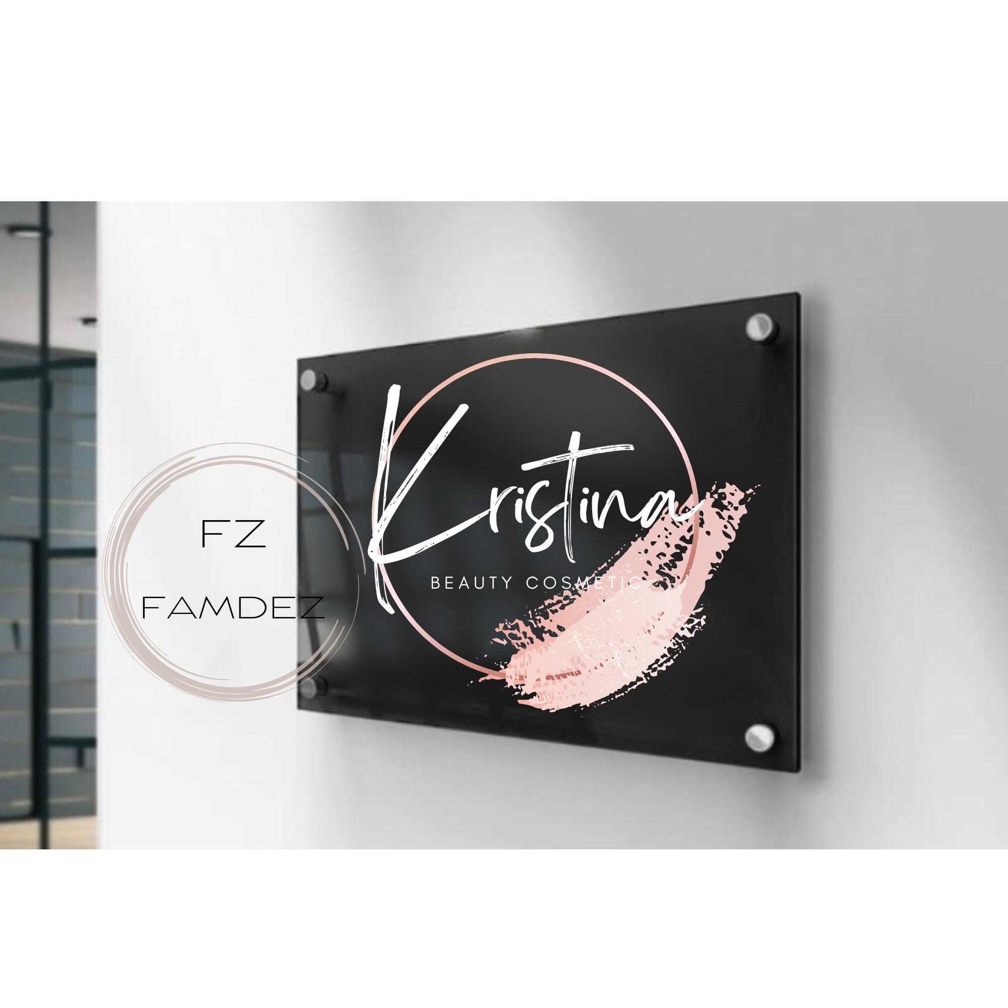 Personalized Acrylic Business Sign Custom Acrylic Business Logo Sign ...