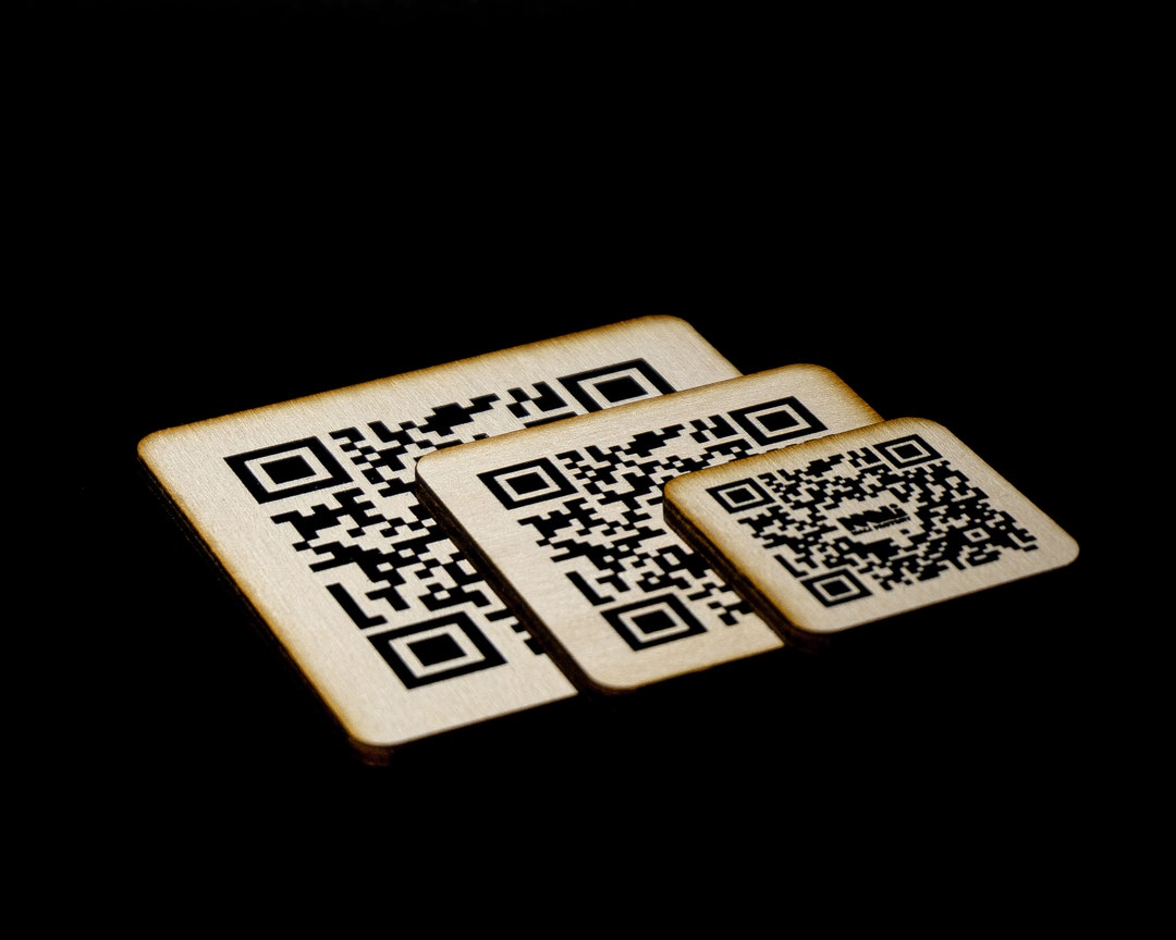 QR Code Flat Wood Square - Scannable Menu - Restaurants - Bars - B&B ...