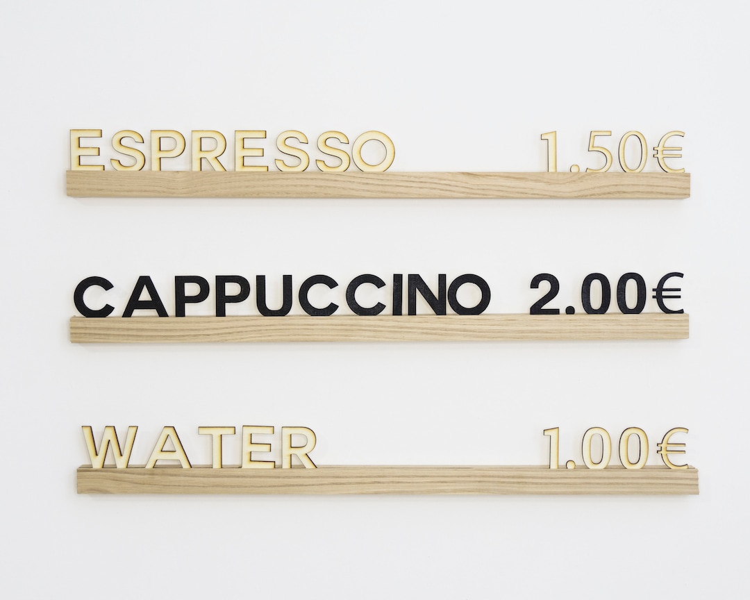 Menu Rail 50 CM Letter Board, Message Board, Wall Menu, Letter Board ...