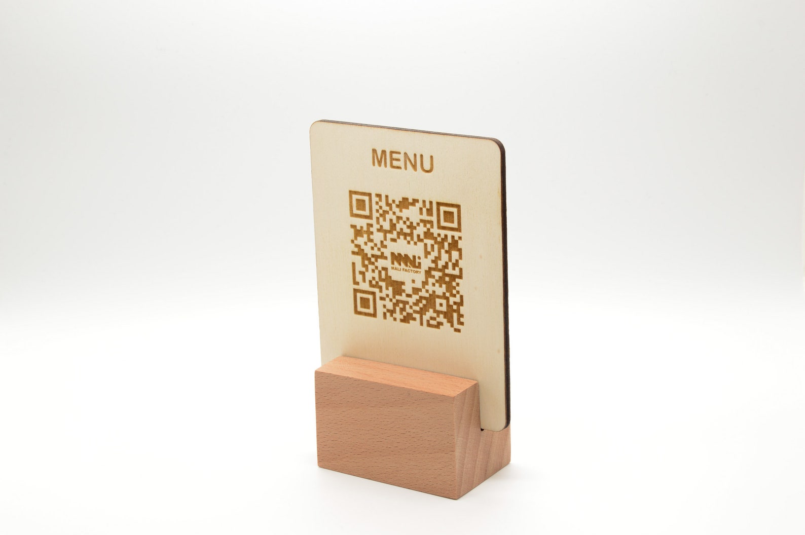 QR Code MIX Wood With Engraving - Scannable Menus - Restaurants - Bars ...