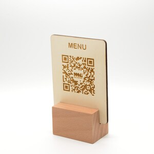 QR Code MIX Wood With Engraving - Scannable Menus - Restaurants - Bars ...
