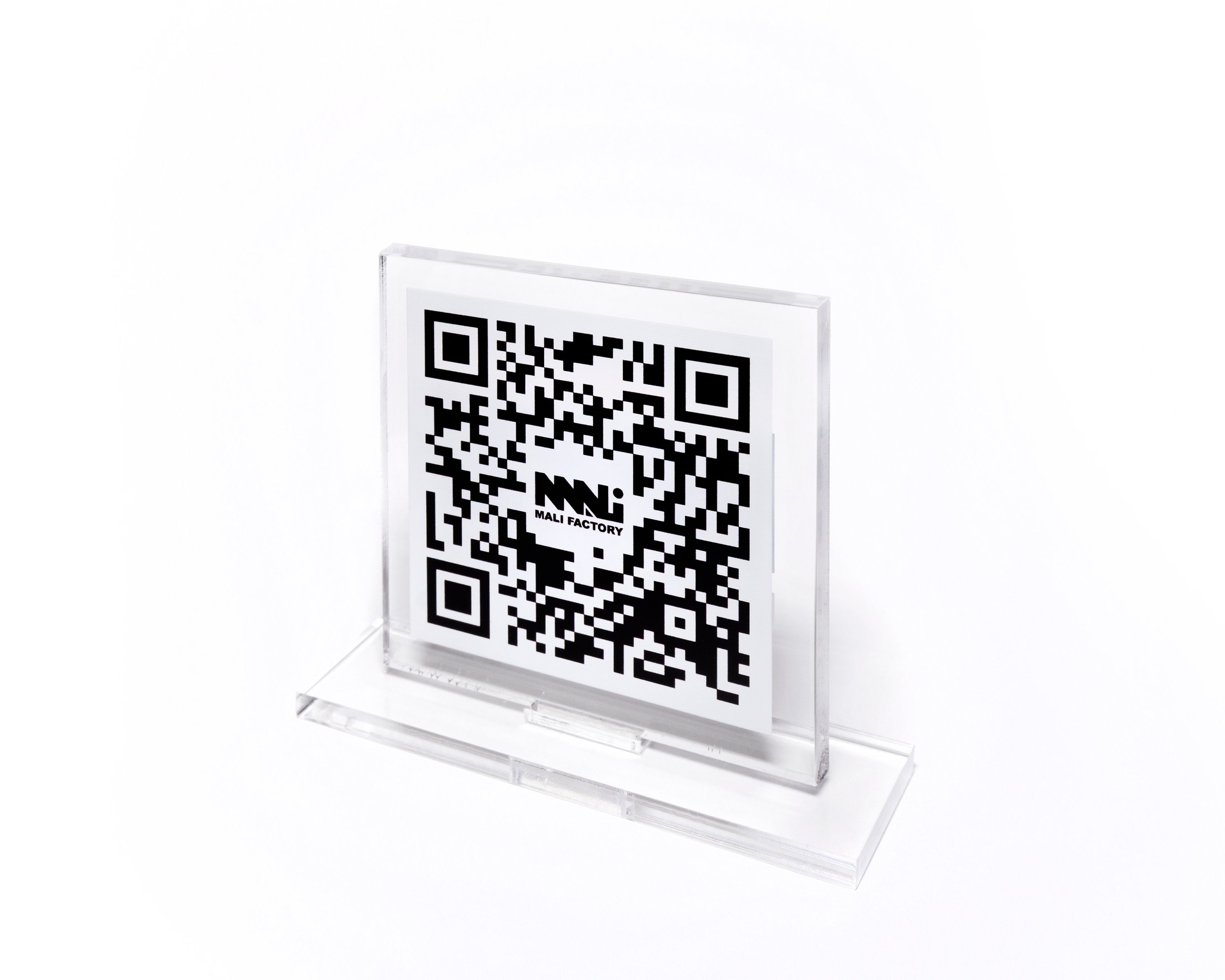 QR Code Basic Transparent Plexiglass - Scannable Menu - Restaurants ...