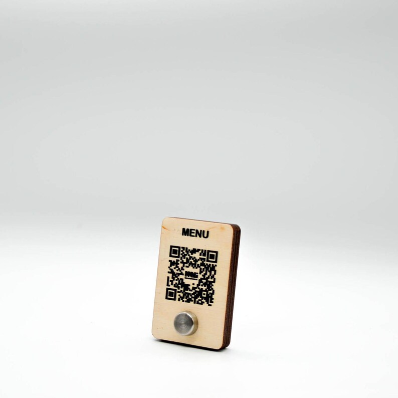 QR Code MIX Wood in Wood With Print - Scannable Menu - Restaurants ...
