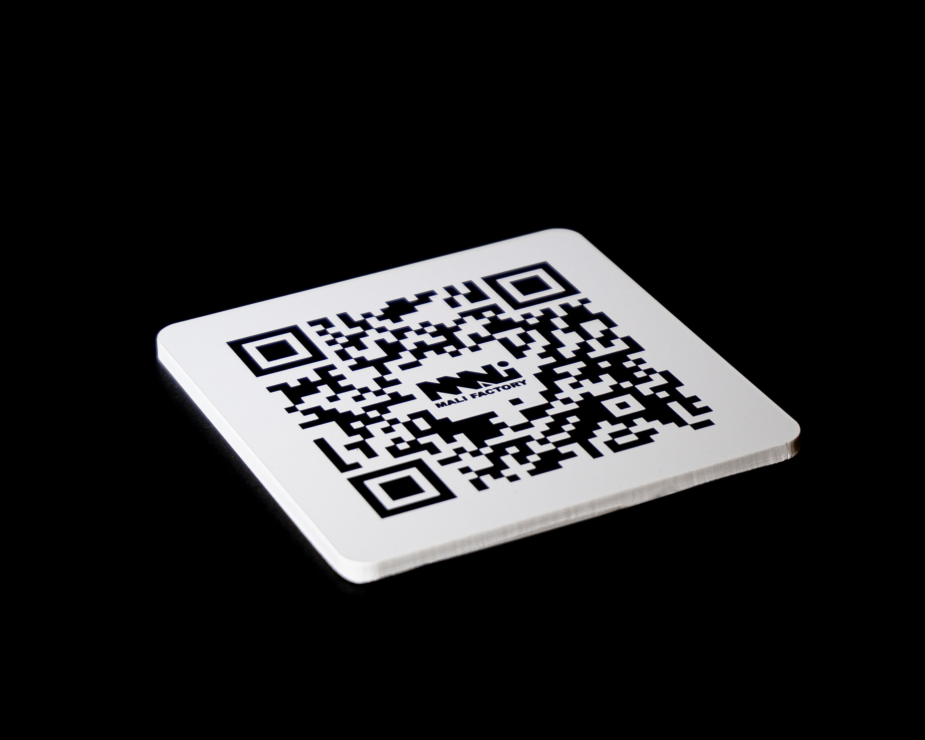 QR Code Flat Square White Plexiglass - Scannable Restaurant Menu - Bar ...