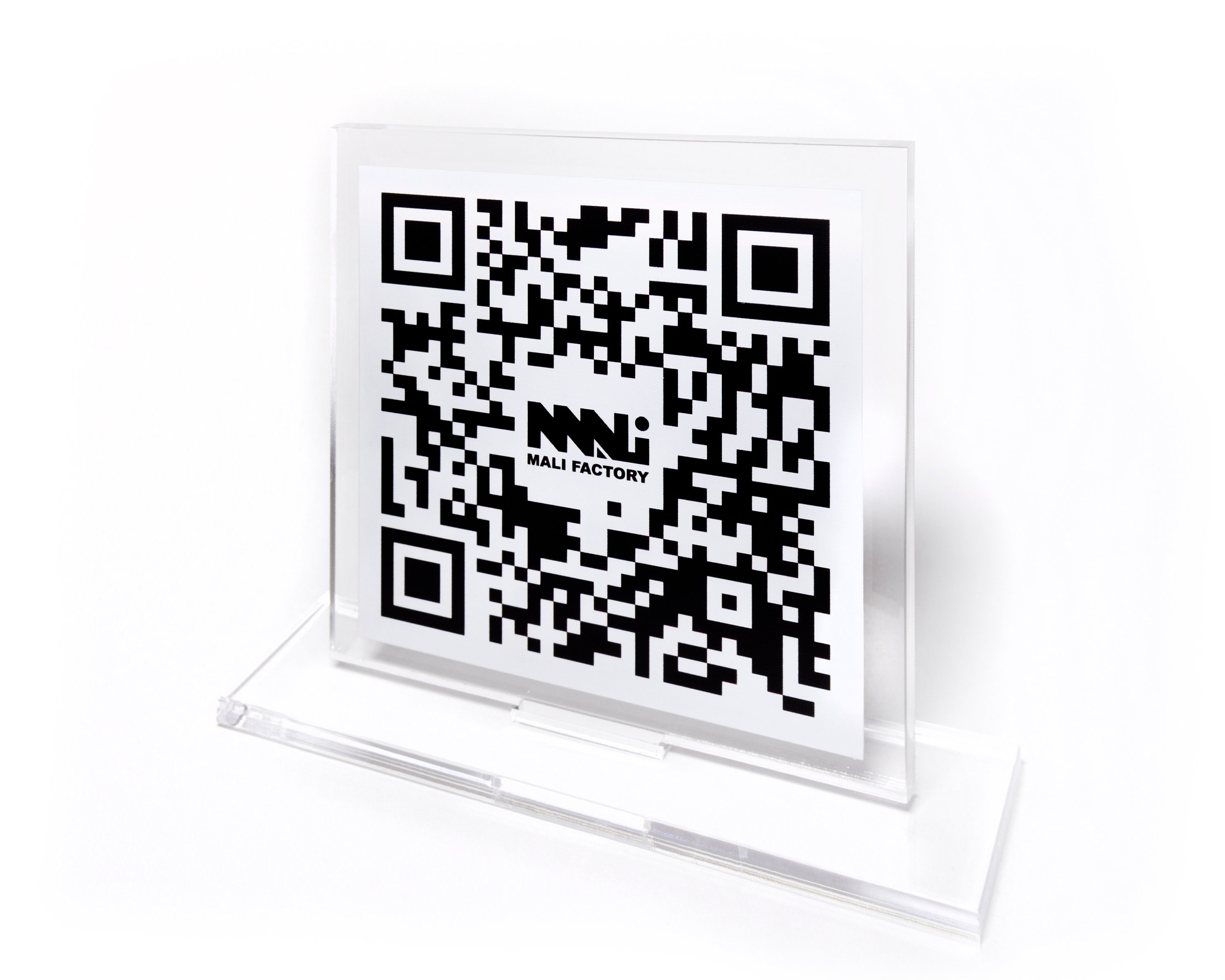 QR Code Basic Transparent Plexiglass - Scannable Menu - Restaurants ...