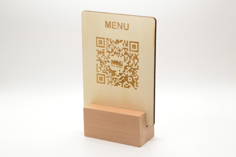 QR Code MIX Wood With Engraving - Scannable Menus - Restaurants - Bars ...