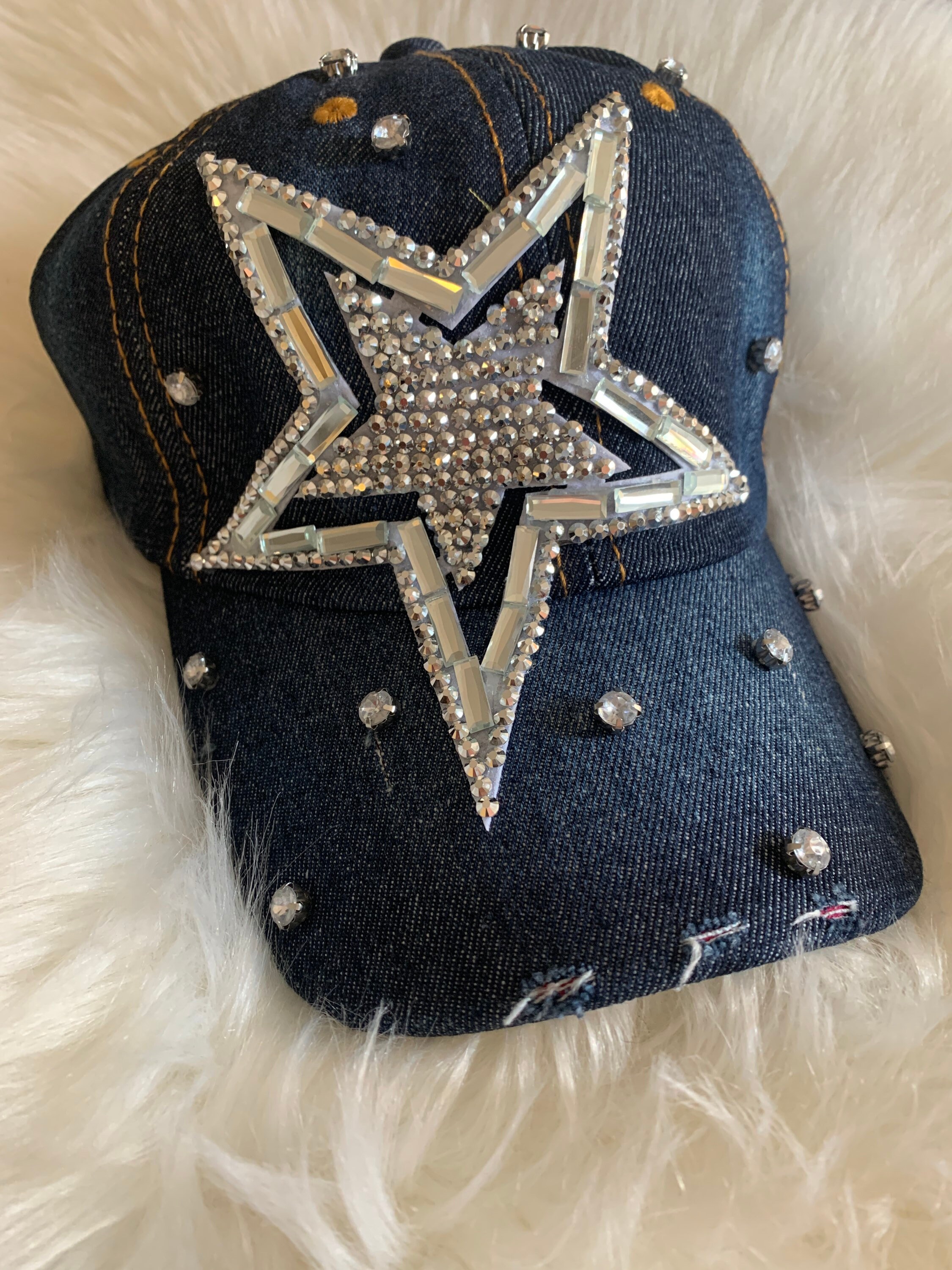 Spring Bling Rhinestone Bedazzled Adjustable Hat | Etsy