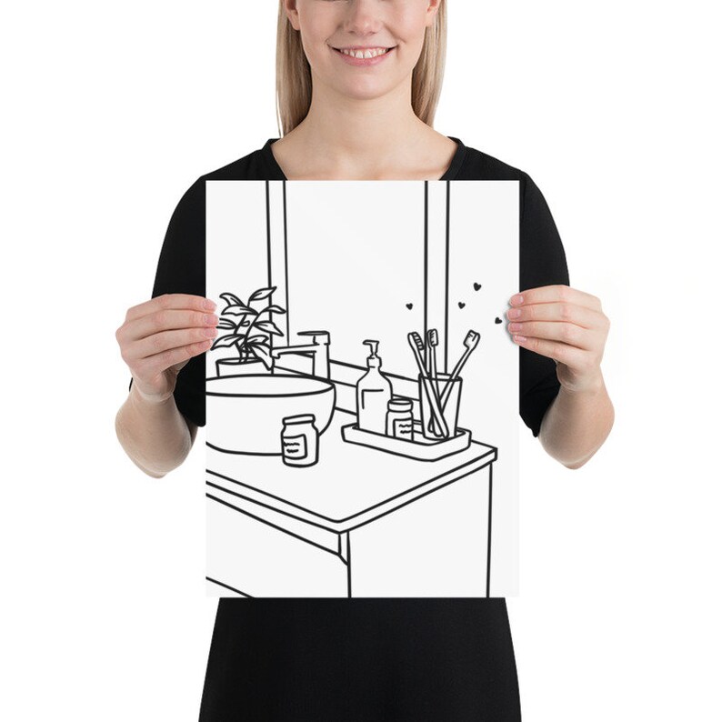 Polyamorous Wall Art Cute Hand Drawn Poster for Triad - Etsy