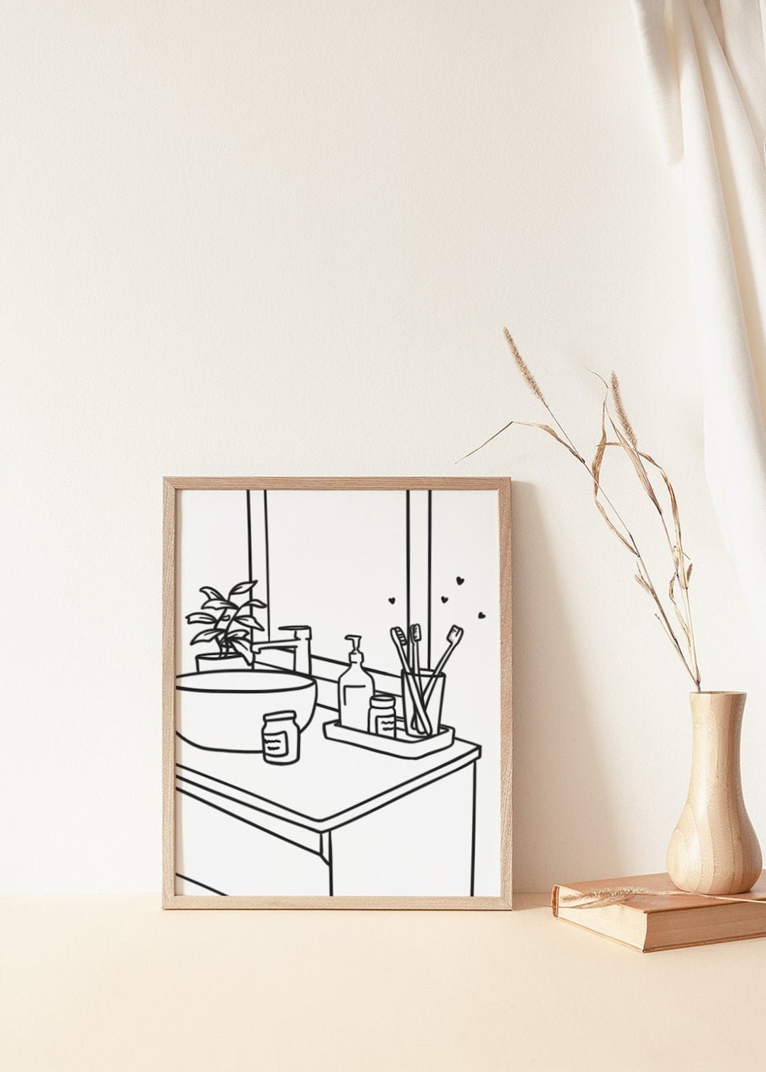 Polyamorous Wall Art - Cute Hand Drawn Poster for Triad Couples - Etsy