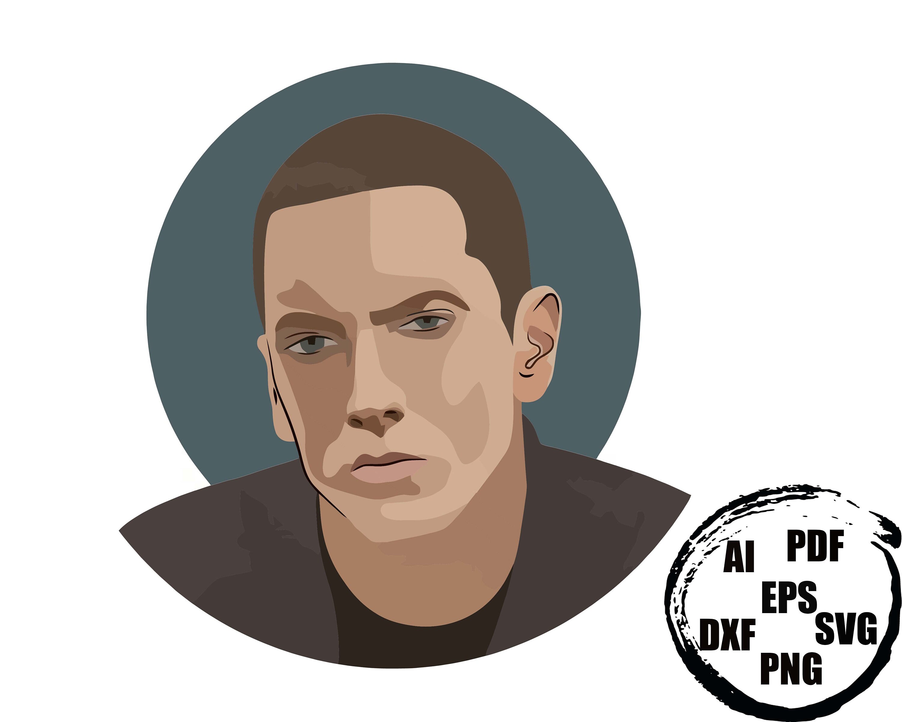 1 eminem rappers sticker svg png pdf ai eps dxf hip-hop | Etsy