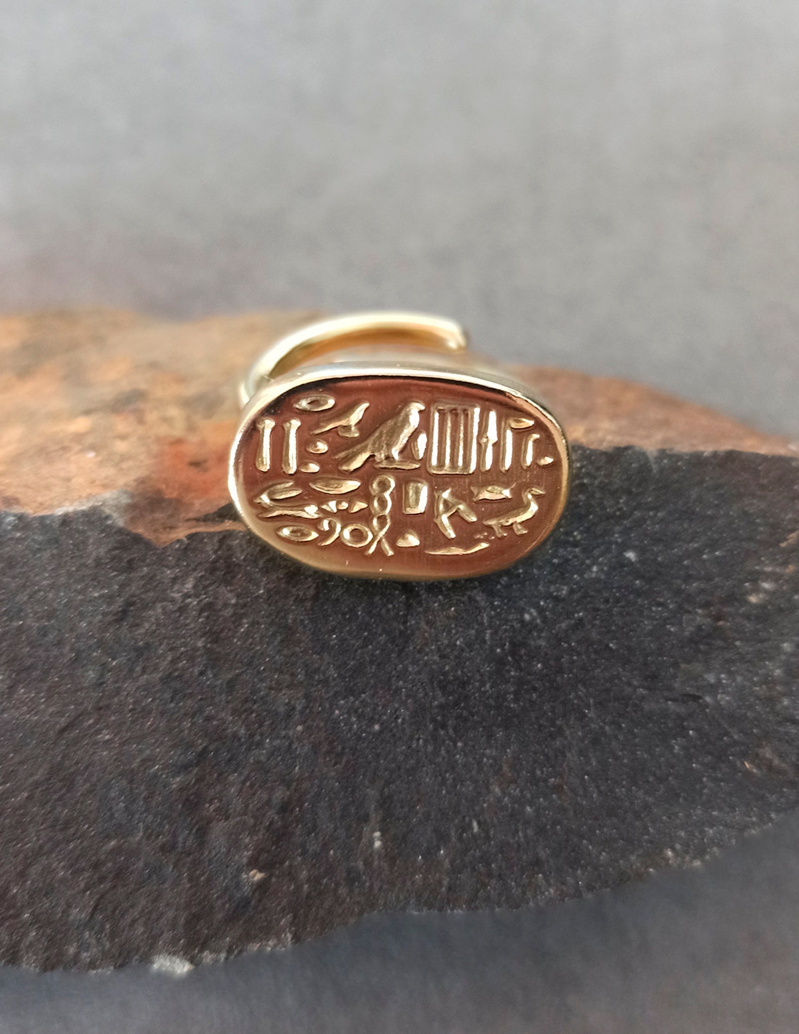Hieroglyph Ring Egyptian Ring Ancient Egypt Ancient - Etsy