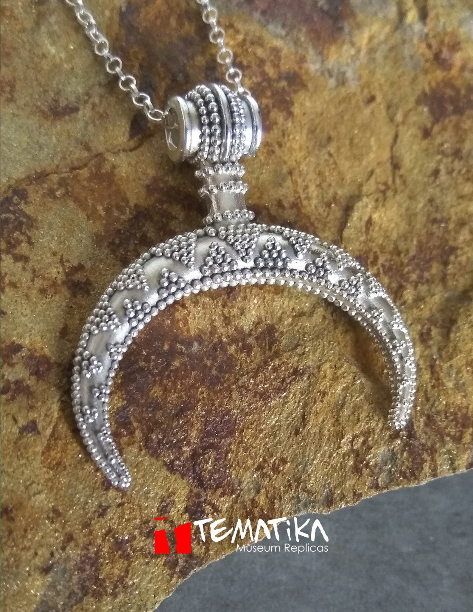 Crescent Moon Amulet Protective Amulet Lunula Ancient - Etsy