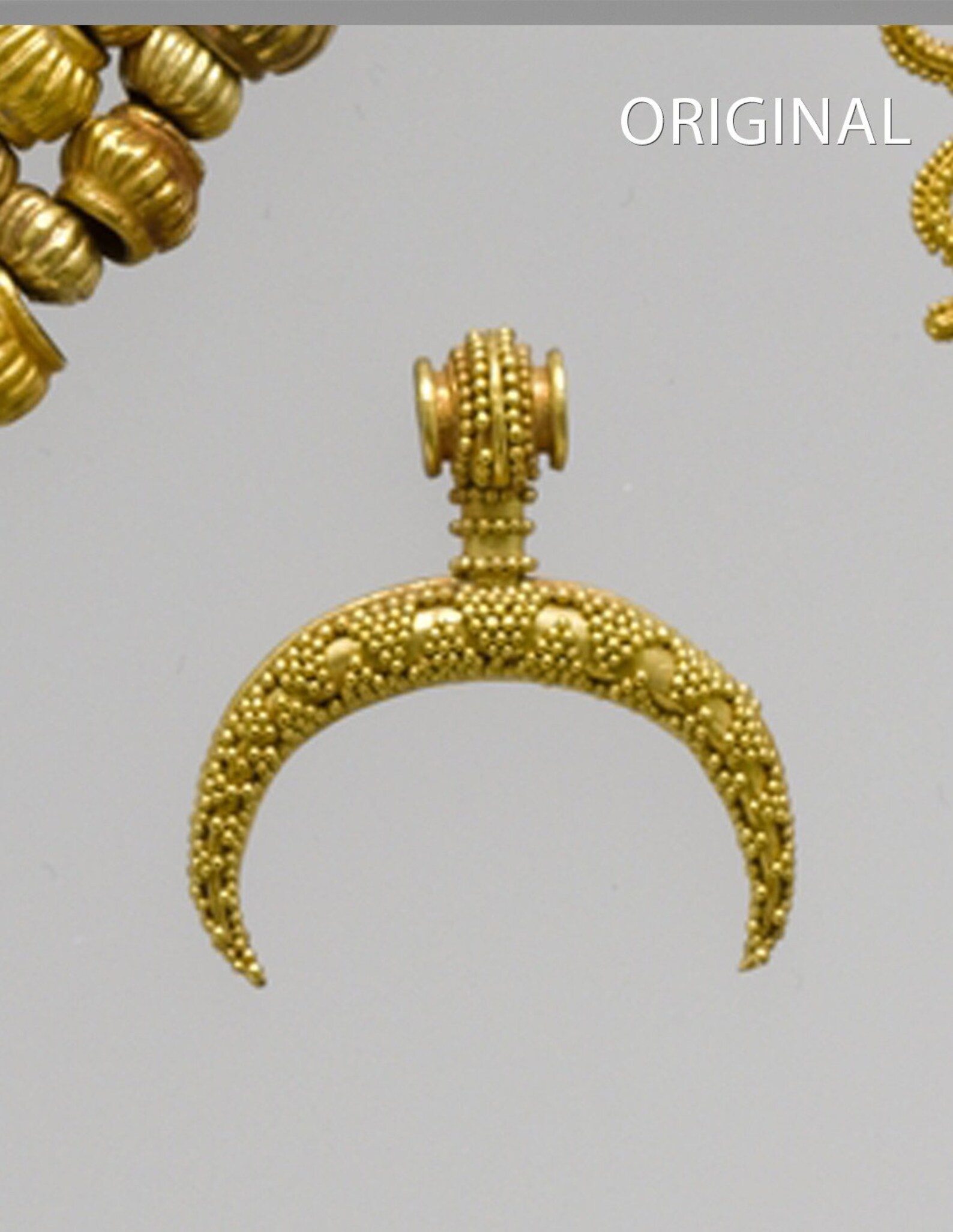 Crescent Moon Amulet Protective Amulet Lunula Ancient - Etsy