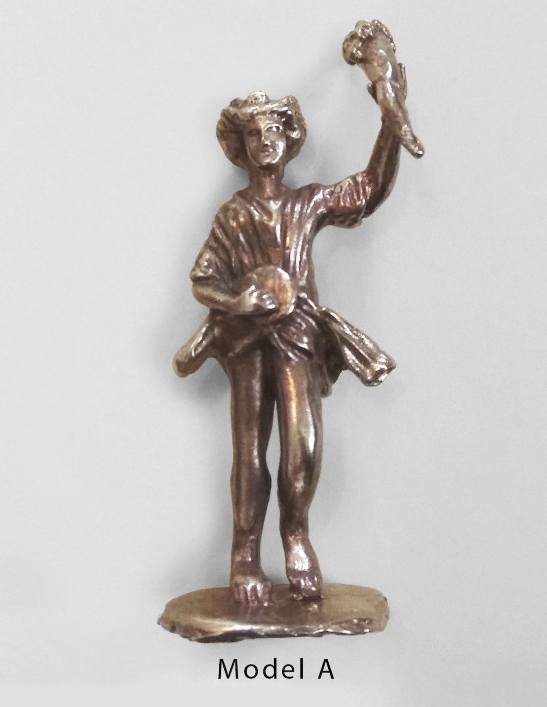 Bronze Roman Lar Statue: Ancient Home Gods, Lararium Replica - Etsy