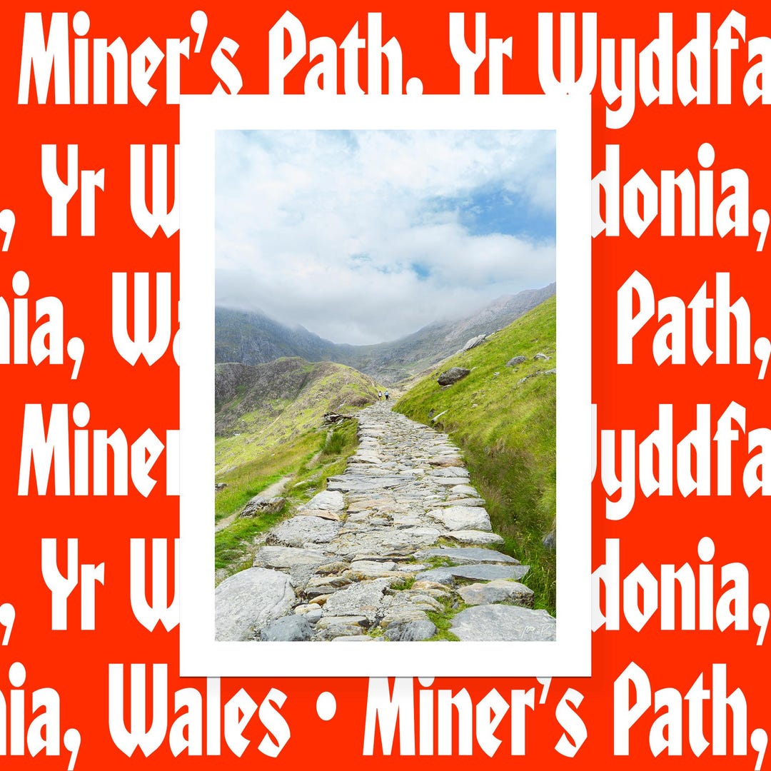 Miners Path Snowdonia, Wales, Photography Print, England Wall Art, UK ...