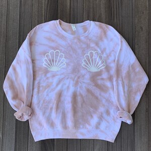 Seashell Tie Dye Sweatshirt - Etsy