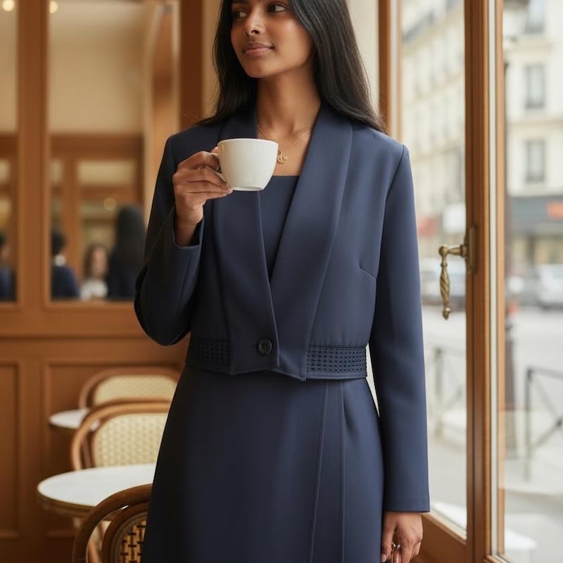 Navy Blue Two Piece Set for Women - Etsy