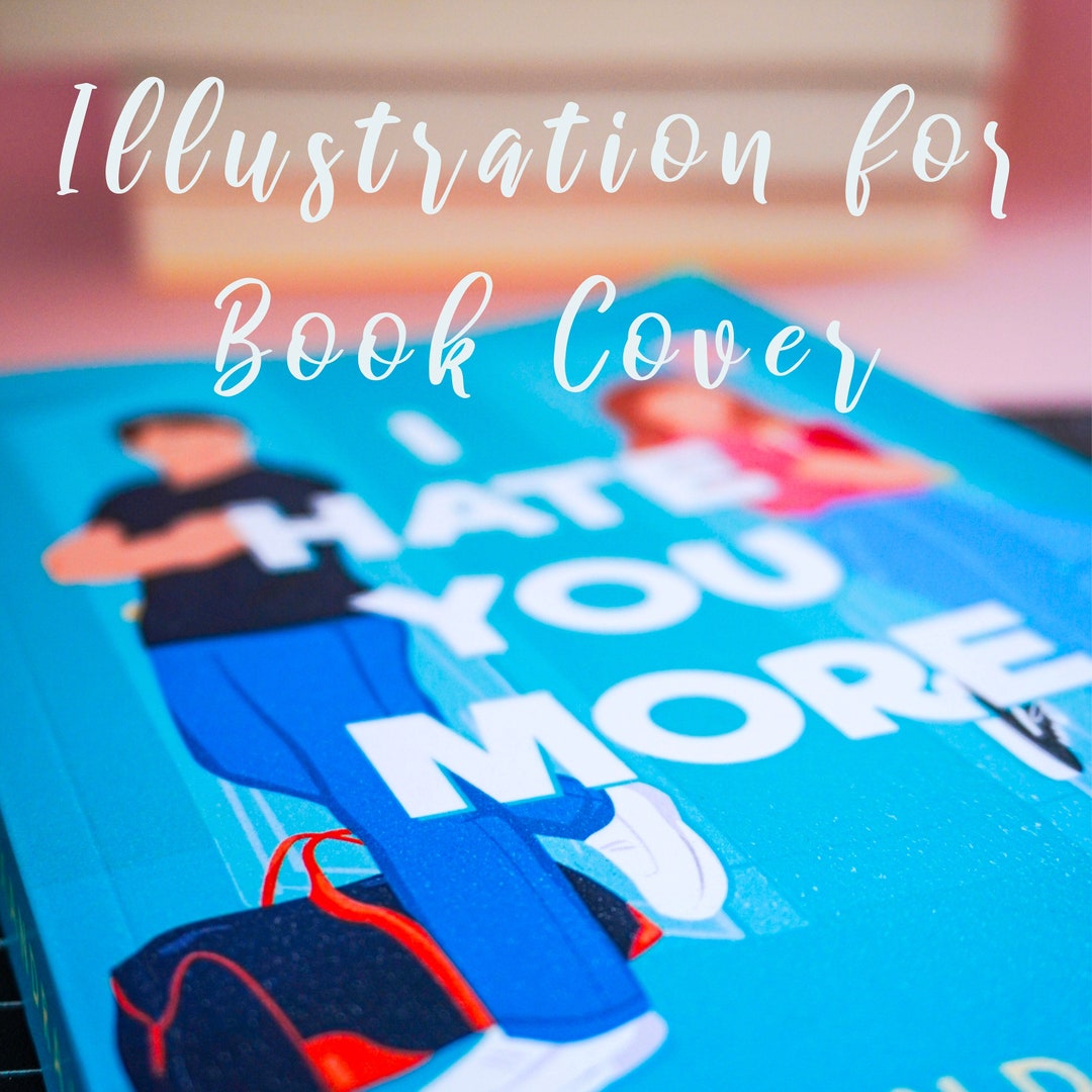 Illustration for Book Cover and Bookmark, Customized Illustration to ...