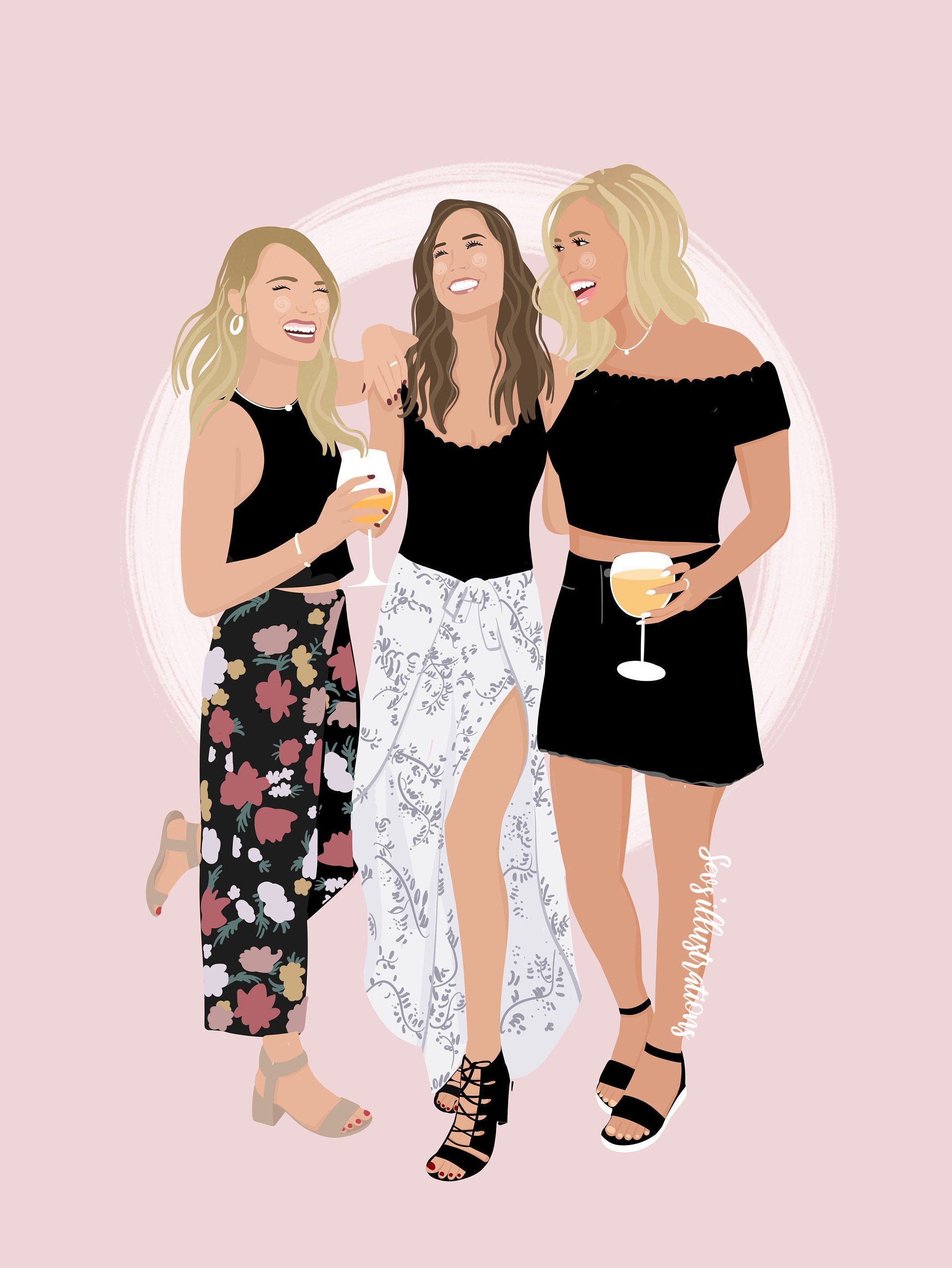 Art & Collectibles Digital Drawing & Illustration Custom illustration ...