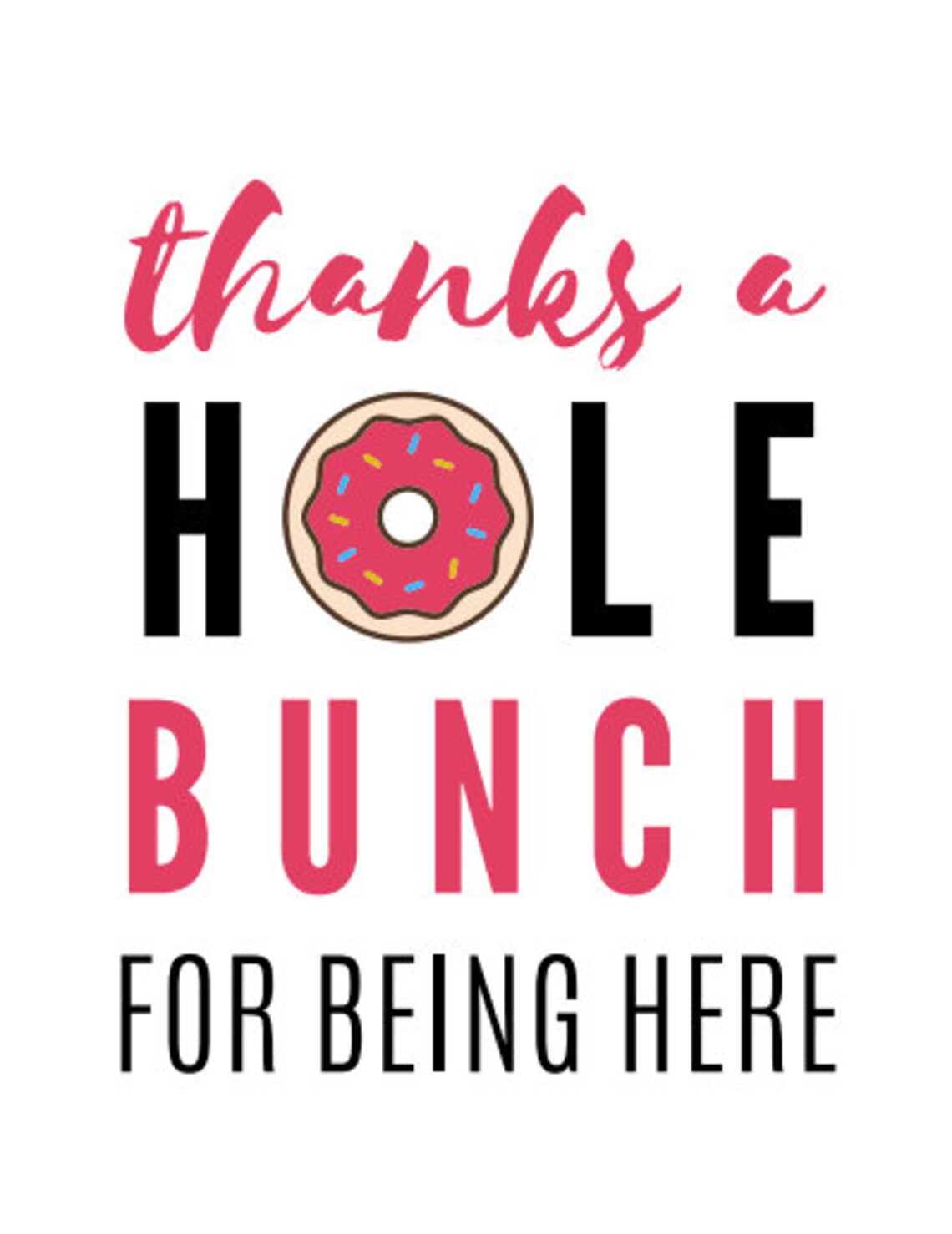 Donut Word Art/ Party Printable/ Baby Shower/ Doughnut Event - Etsy