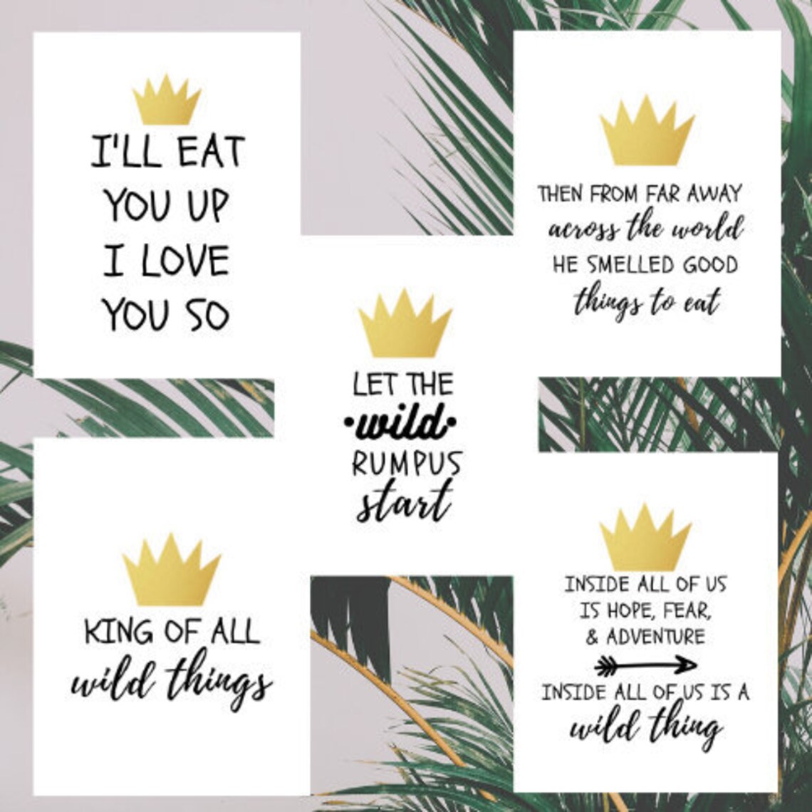 Where the Wild Things Are Party Printable Sign Bundle/ Baby Shower ...
