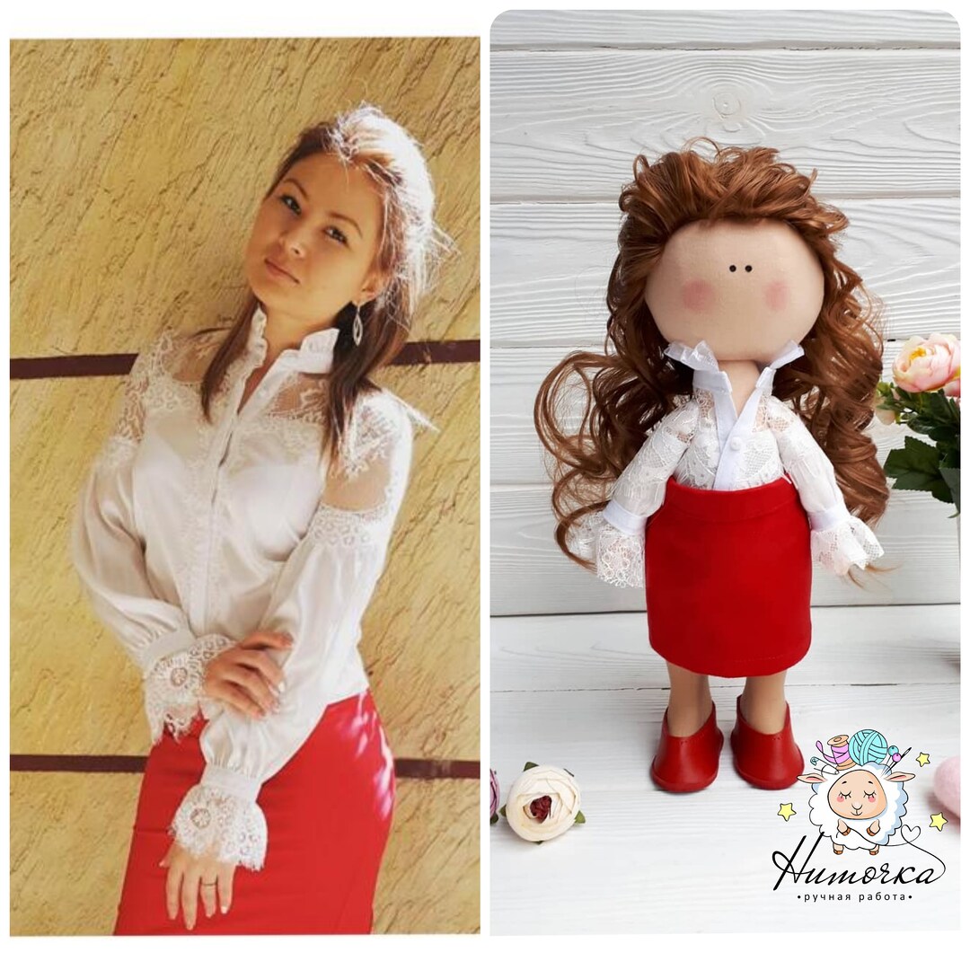 Personalizes Portrait Doll Lookalike Doll Customized Clothdoll - Etsy