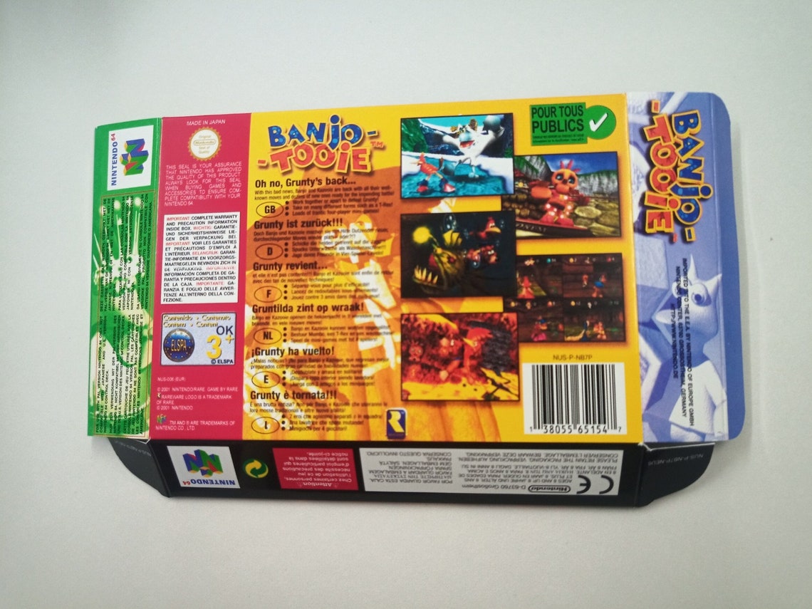 Nintendo 64 Banjo Tooie Box - Etsy