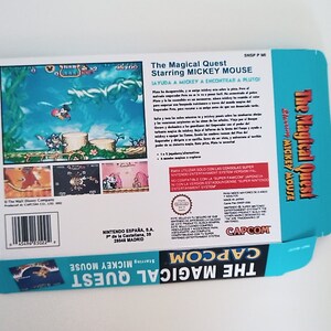 Super Nintendo the Magical Quest Starring Mickey Mouse Box - Etsy