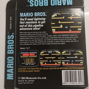 Nintendo Nes Mario Bros - Etsy