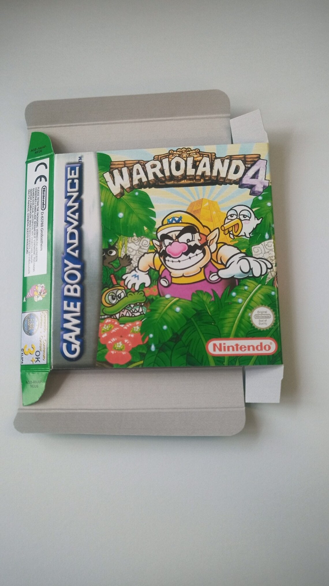 Game Boy Advance Wario Land 4 Box - Etsy