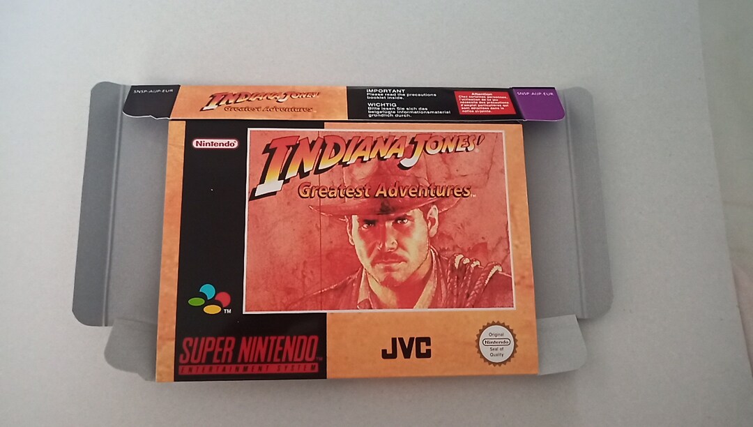 Super Nintendo Indiana Jones Greatest Adventures Box - Etsy