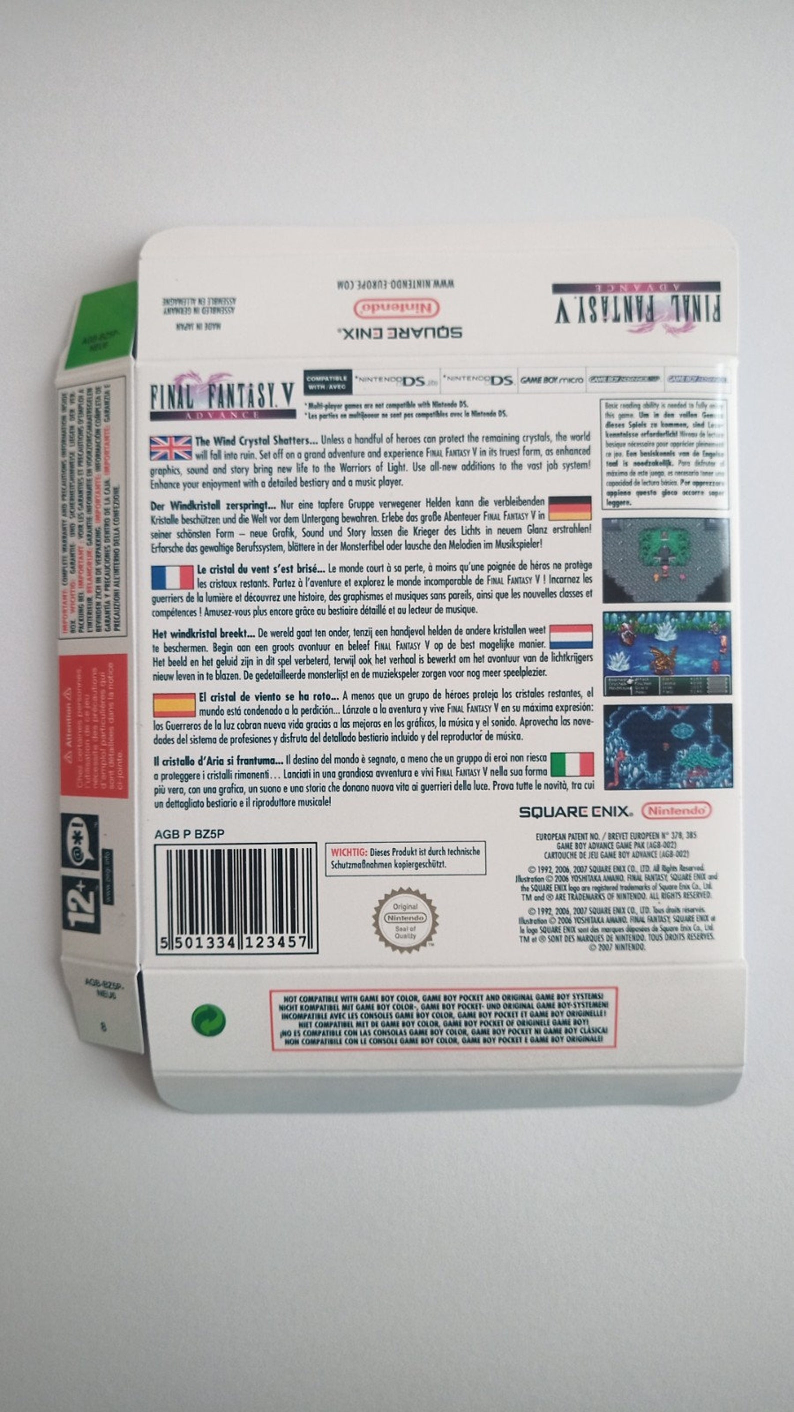 Game Boy Advance Final Fantasy V box | Etsy