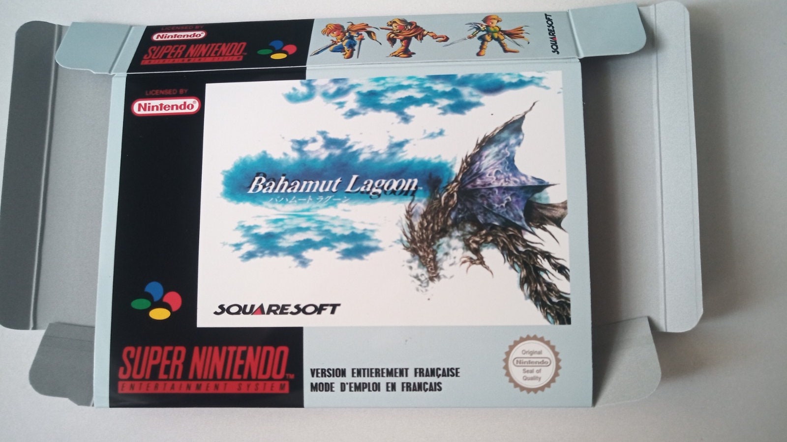 Super Nintendo Bahamut Lagoon Box - Etsy