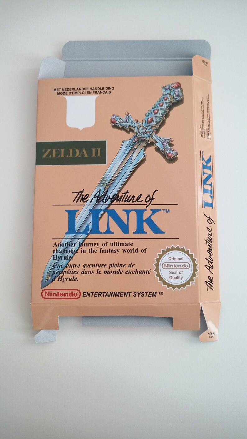 Nintendo Nes Zelda 2 II Box | Etsy