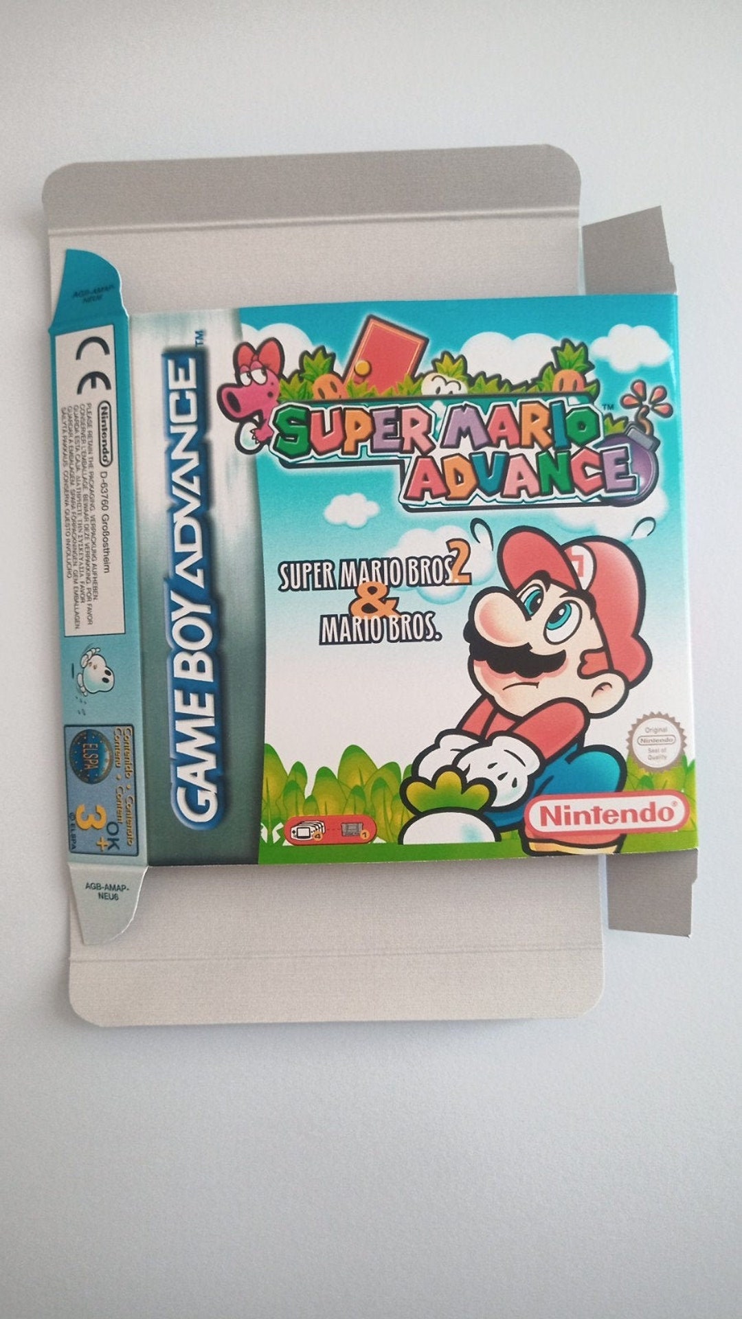 Game Boy Advance Super Mario Advance Box - Etsy