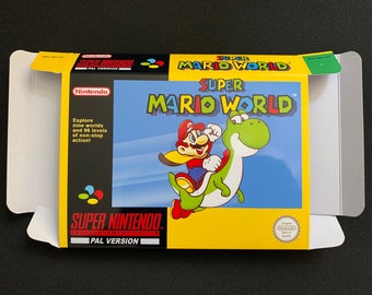 Super Mario World Replacement Box Super Nintendo SNES Highest Quality ...