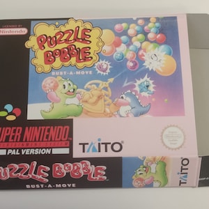 Super Nintendo Puzzle Bobble Box - Etsy