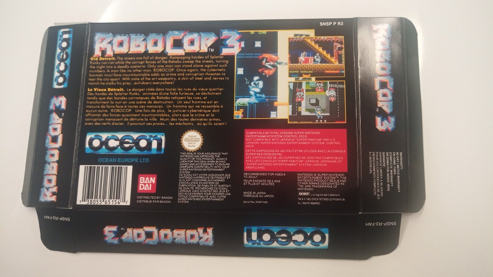 Super Nintendo Robocop 3 Box - Etsy
