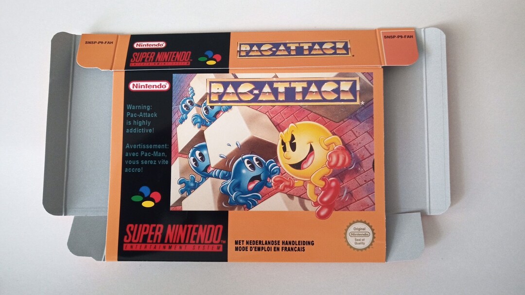 Super Nintendo Pac Attack Box - Etsy