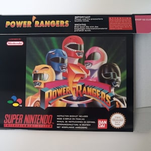 Super Nintendo Power Rangers Box - Etsy