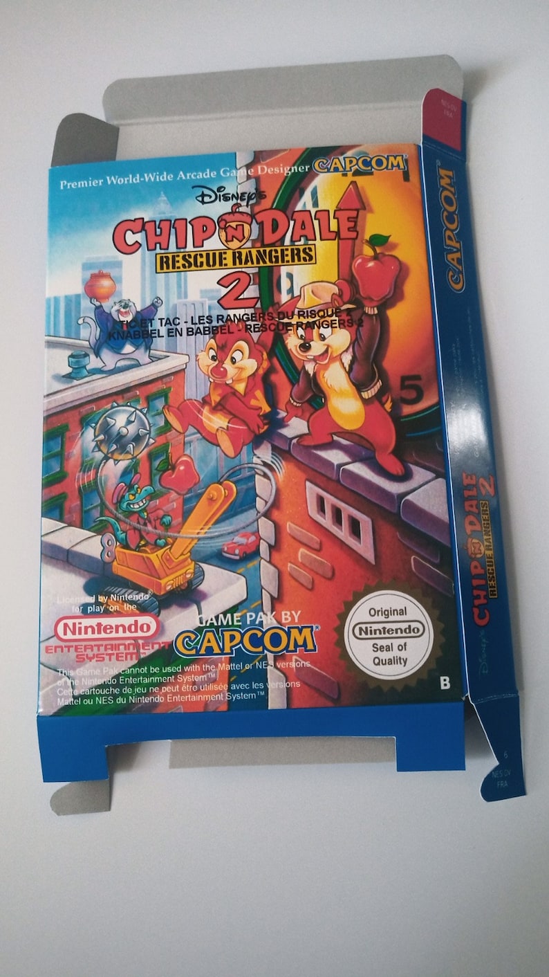 Nintendo Nes Chip 'n Dale Rescue Rangers 2 box | Etsy