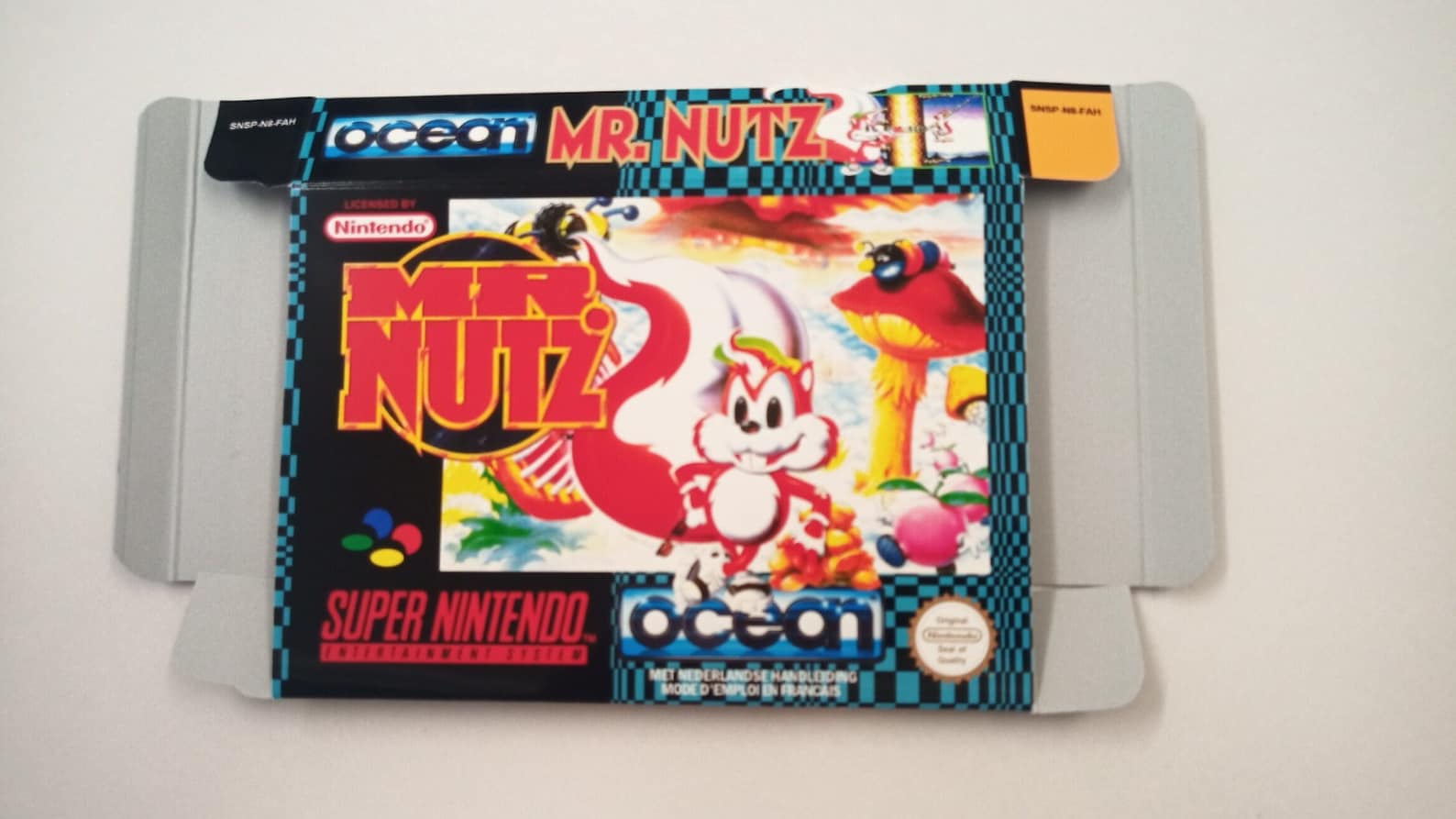 Super Nintendo Mr. Nutz Box - Etsy