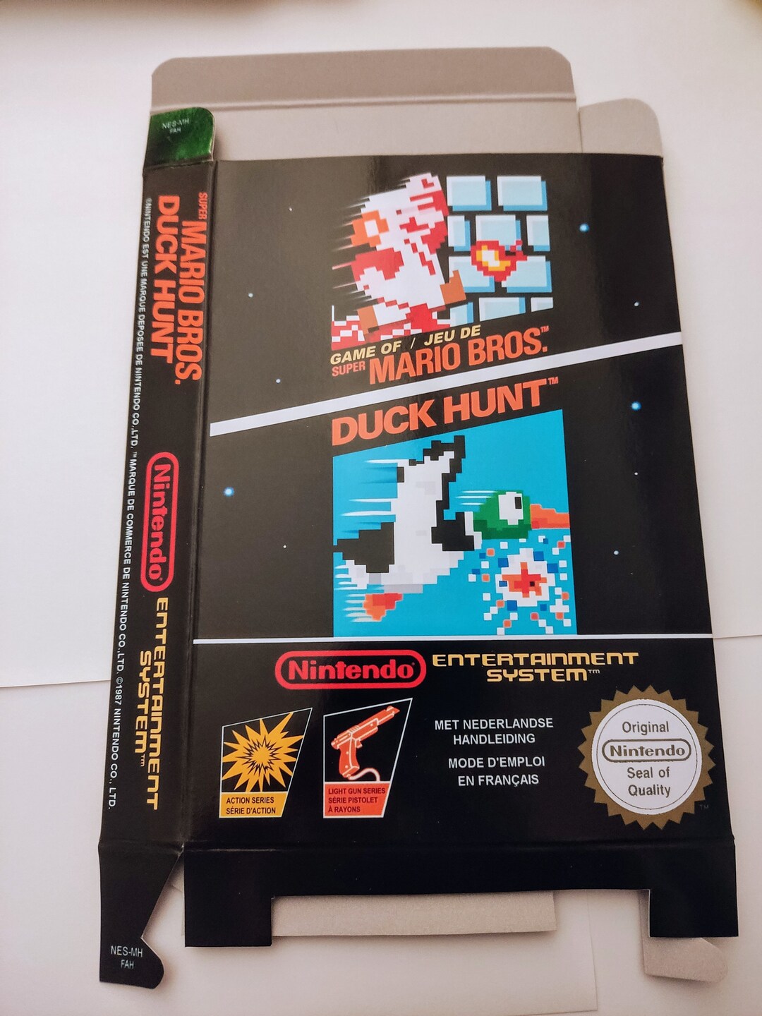 Nintendo Nes Super Mario Bros Duck Hunt Box - Etsy