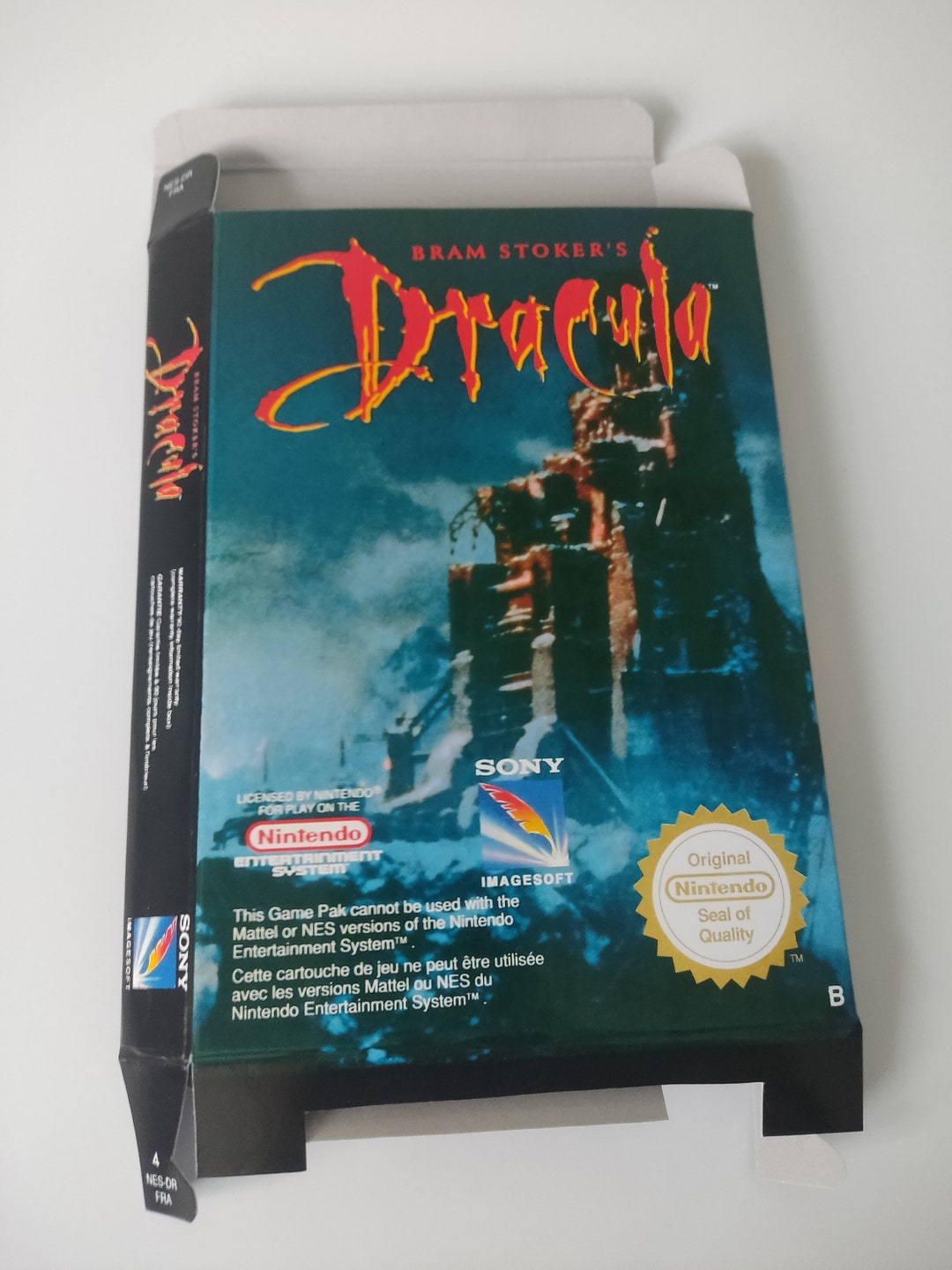 Nintendo Nes Dracula Bram's Stoker Box - Etsy