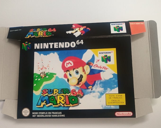 Nintendo 64 Super Mario 64 FR Box - Etsy
