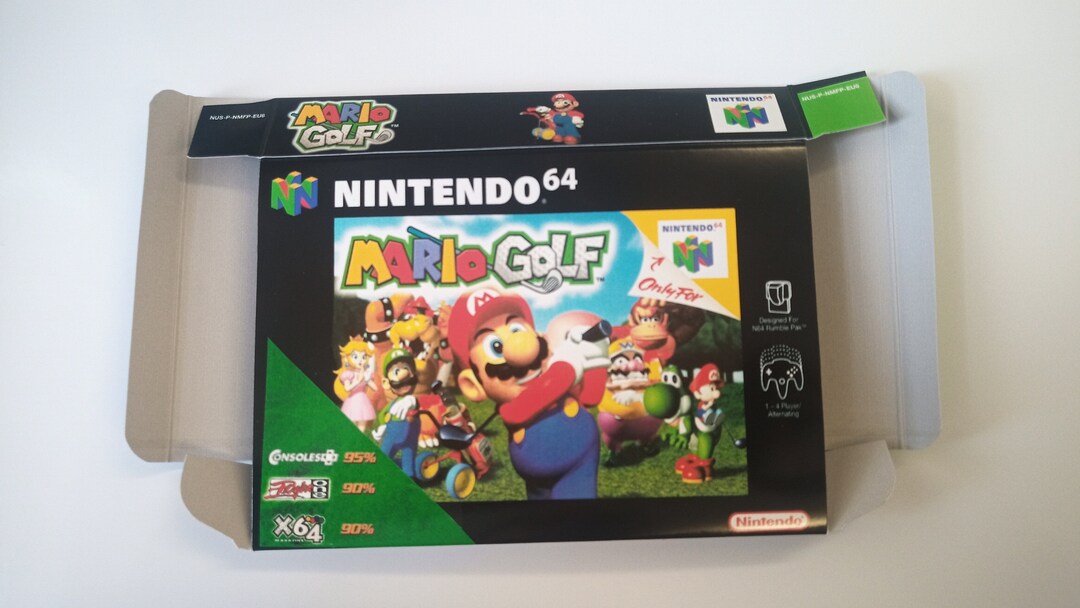 Nintendo 64 Mario Golf Box - Etsy