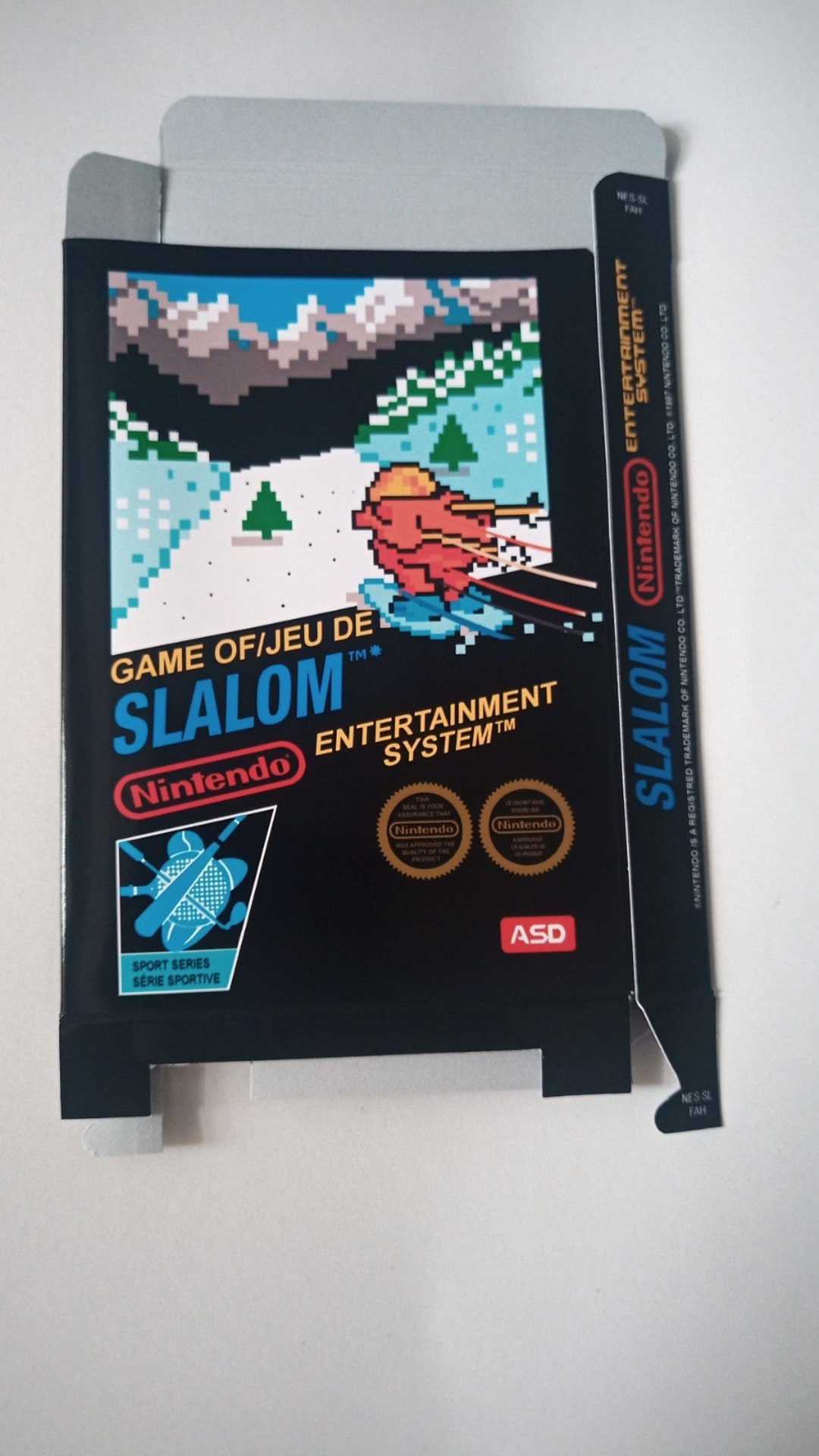 Nintendo Nes Slalom Box Etsy Finland
