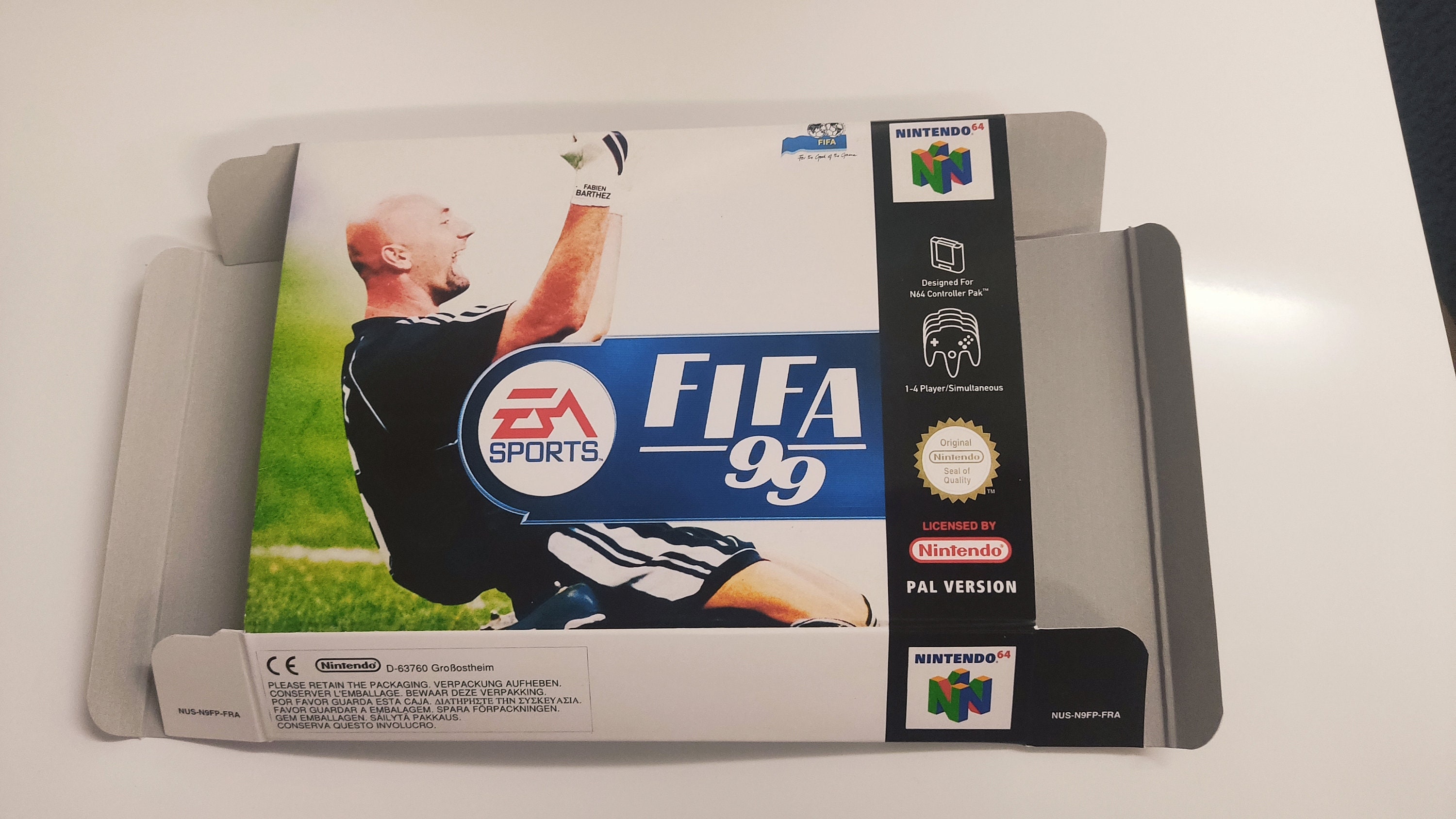 Nintendo 64 Fifa 99 Box Etsy