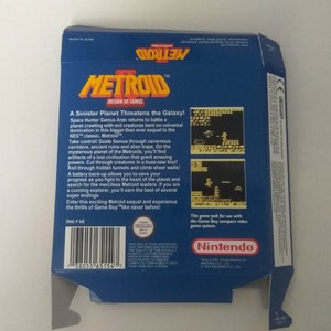 Game Boy Metroid 2 Return of Samus Box - Etsy