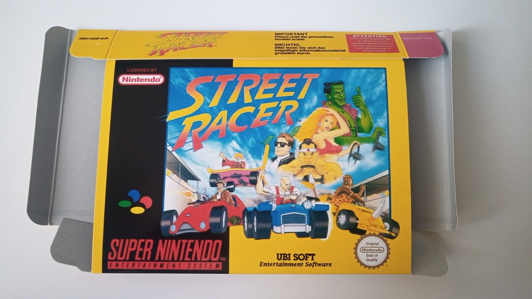 Super Nintendo Street Racer Box - Etsy